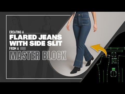 Create Multiple Perfectly Fitted Jeans In Minutes Using Master Blocks | Automatic Pattern Making