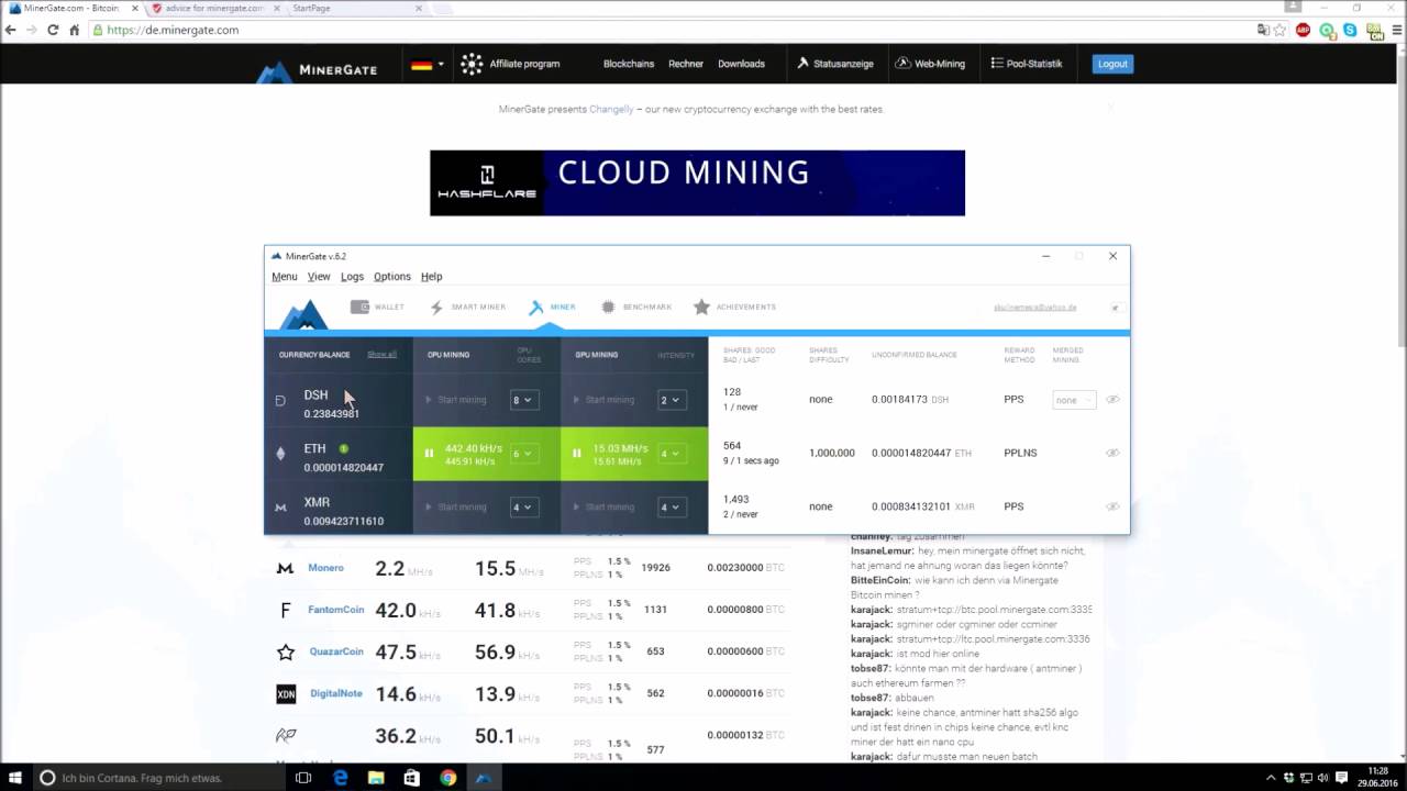 MinerGate Mining ganz einfach (Tutorial) - deutsch