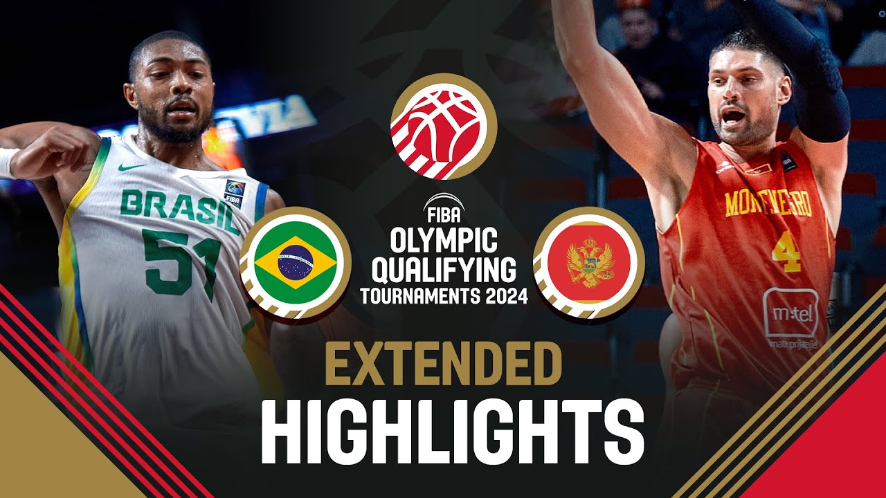 Brazil vs Montenegro - Group Phase - FIBA Olympic Qualifying Tournament 2024 Riga, Latvia | FIBA ...