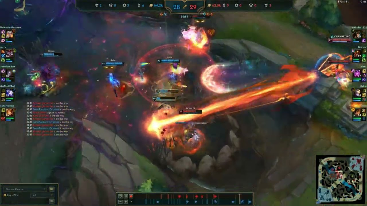 Orianna carry team fight