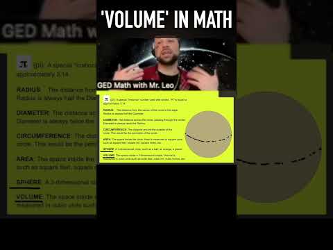 Beginner's GED Math: Understanding 'Volume'