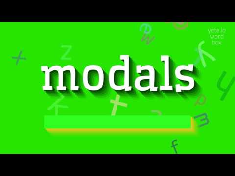How to say "modals"! (High Quality Voices)