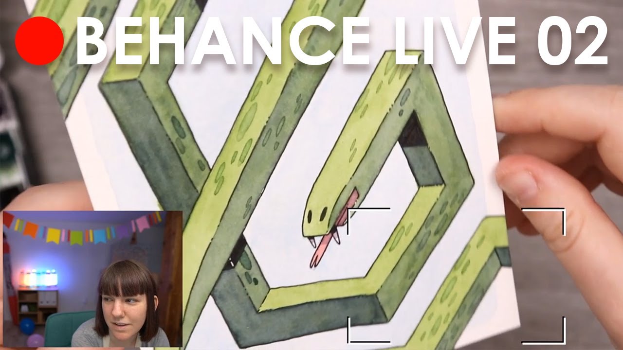 Drawing Isometric Animals - LIVE on Behance #2