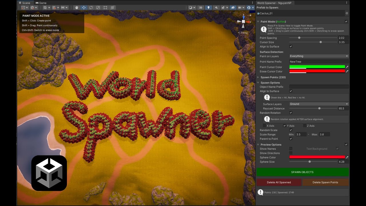 World Spawner Tool Unity