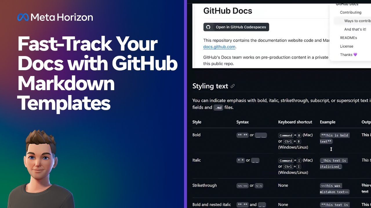 Fast-Track Your Docs with GitHub Markdown Templates