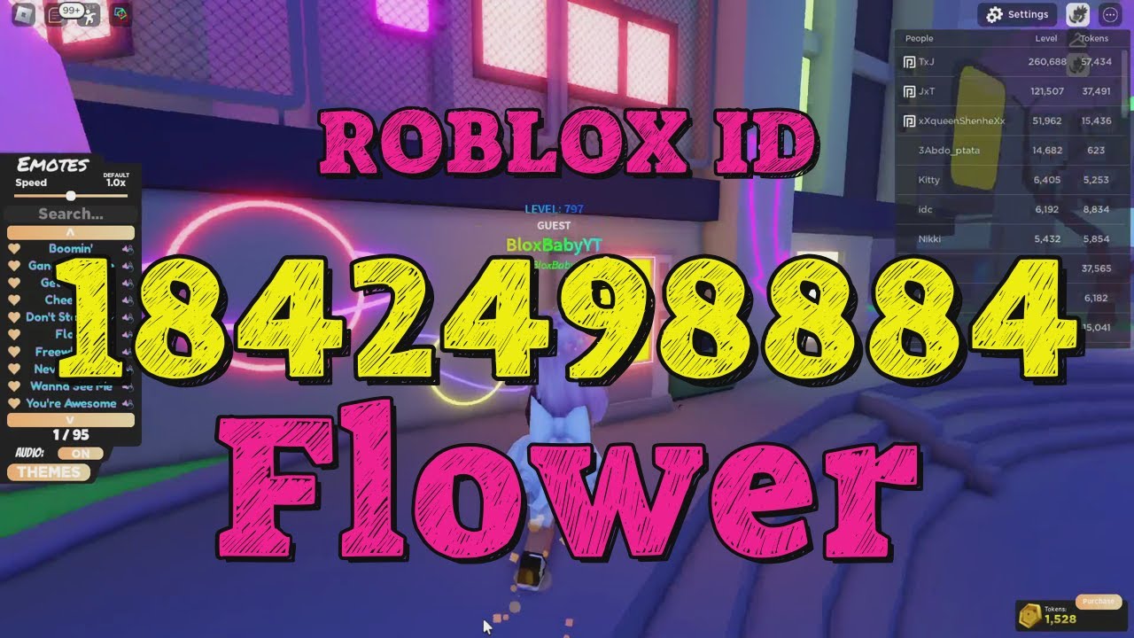 FLOWER Roblox Song Codes