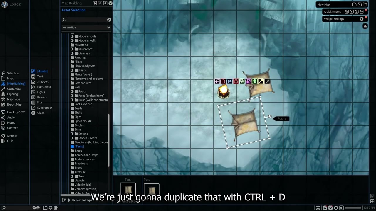 Arkenforge Tutorial - Import and build on Dynamic Dungeons Maps