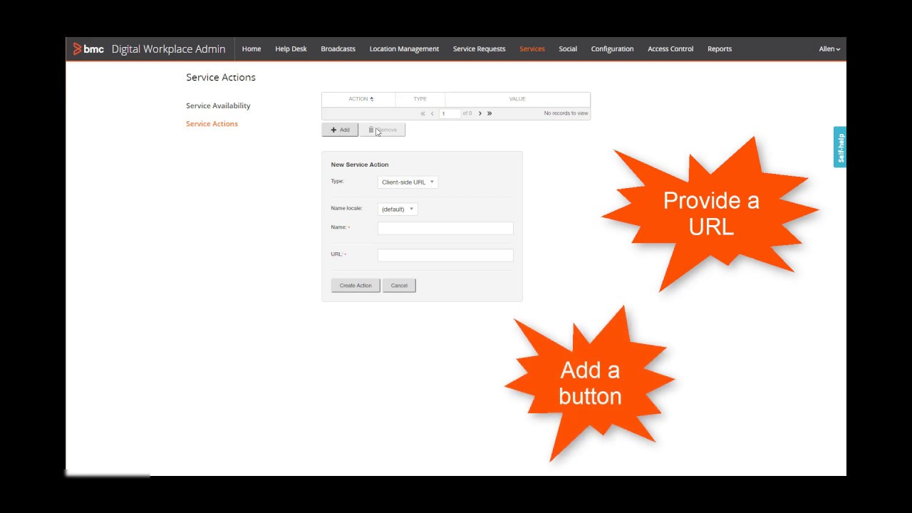 BMC Digital Workplace Advanced Admin Console: Quick Tour