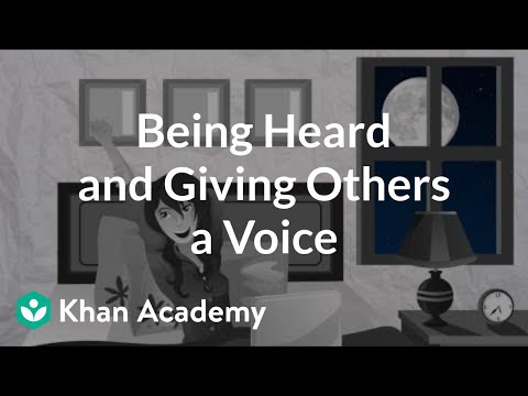 Being Heard and Giving Others a Voice Video Lecture - Entrepreneurship