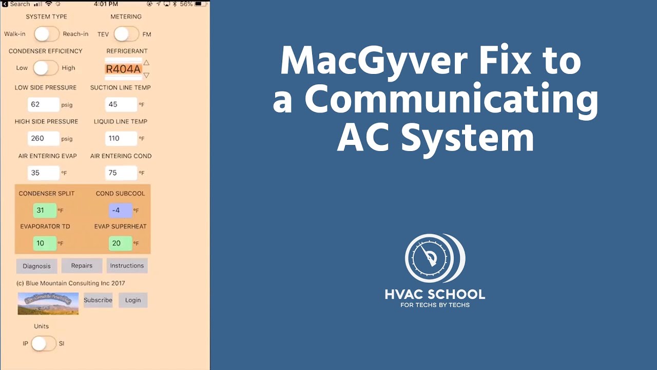 Using The RefTech App to Diagnose Refrigeration Issues