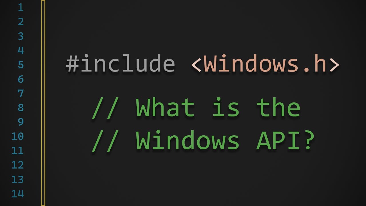 What is the Windows API?  What is Windows.h?