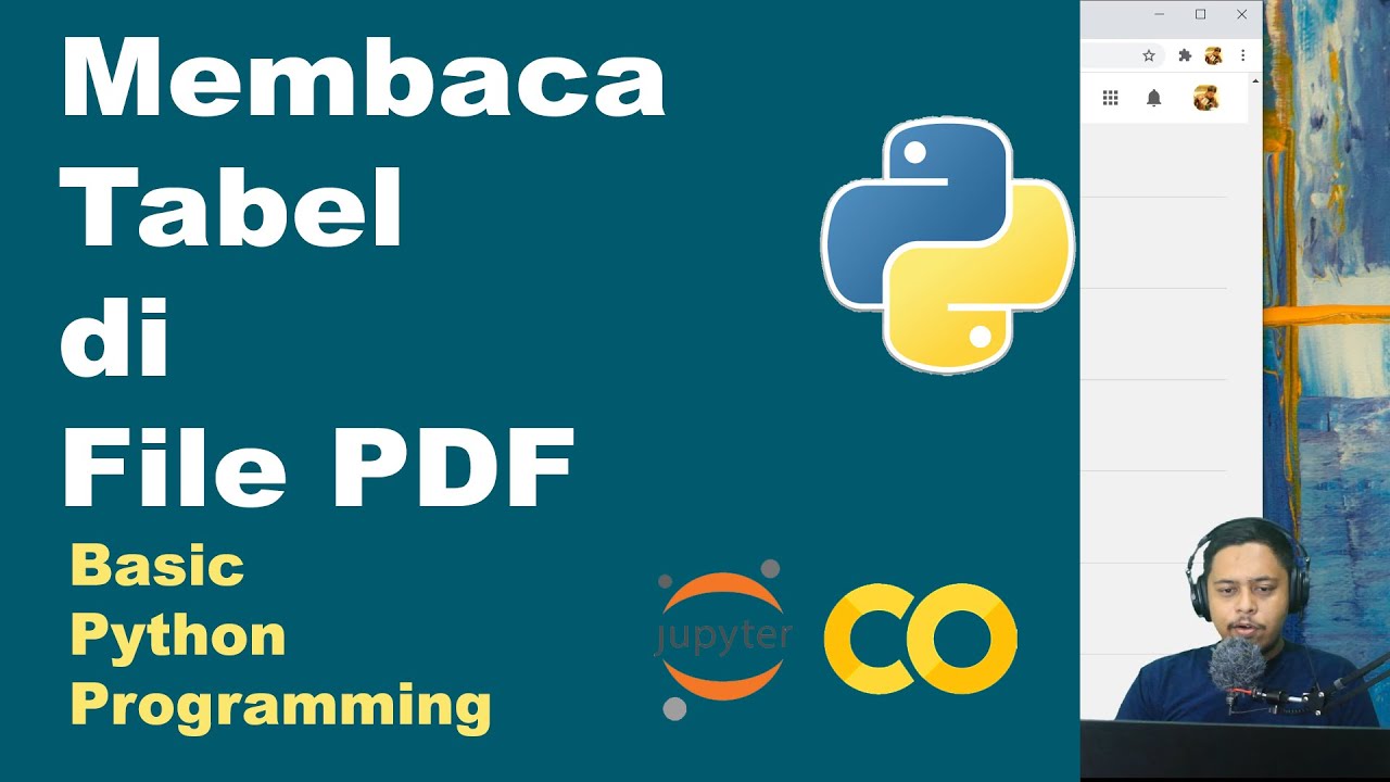 Membaca Tabel di PDF Menjadi DataFrame | Basic Python | Pemrograman Dasar Python | Part 36