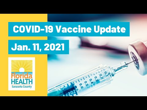 Florida Department of Health in Sarasota County Vaccine Update: Jan. 11, 2021