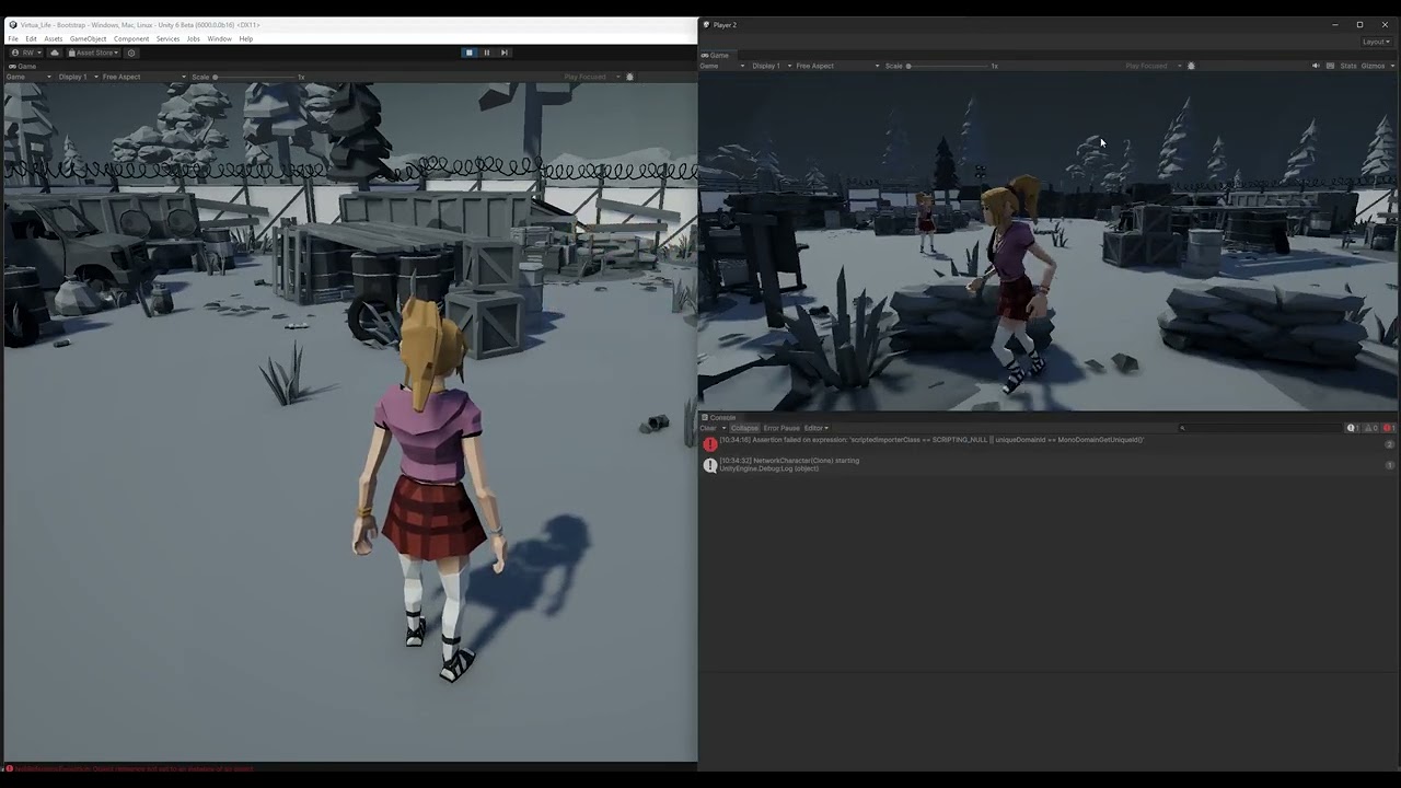 Synty Animations in Unity 6 Multiplayer Play Mode with Netcode for GameObjects