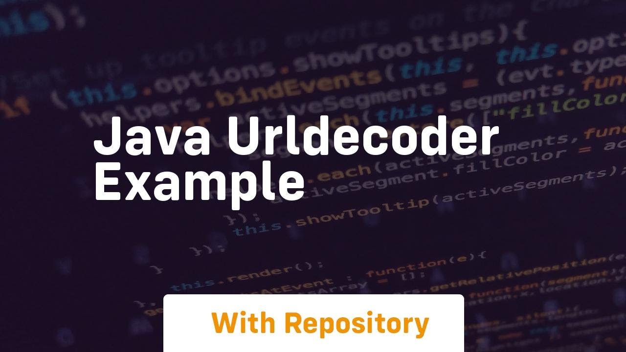 java urldecoder example