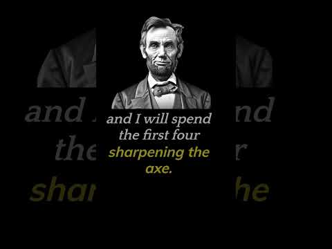 Abraham Lincoln Quote: The Importance of Preparation #shorts #quotes #abrahamlincoln #lincoln