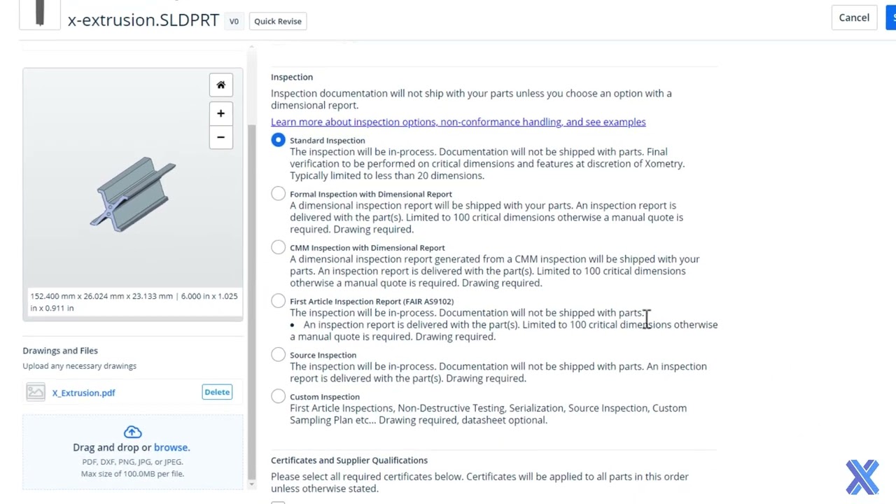 How to Get A Metal Extrusion Quote With Xometry