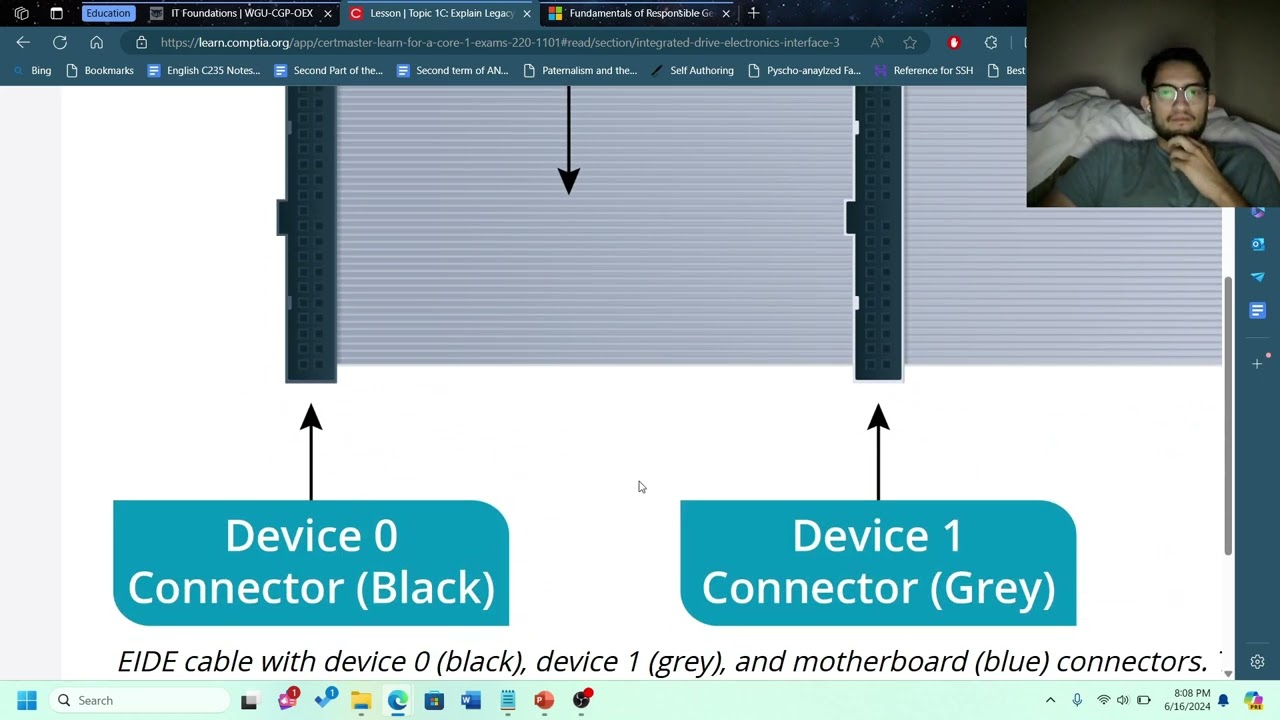 Lesson 1 Topic 1C: Explain Legacy Cable Types