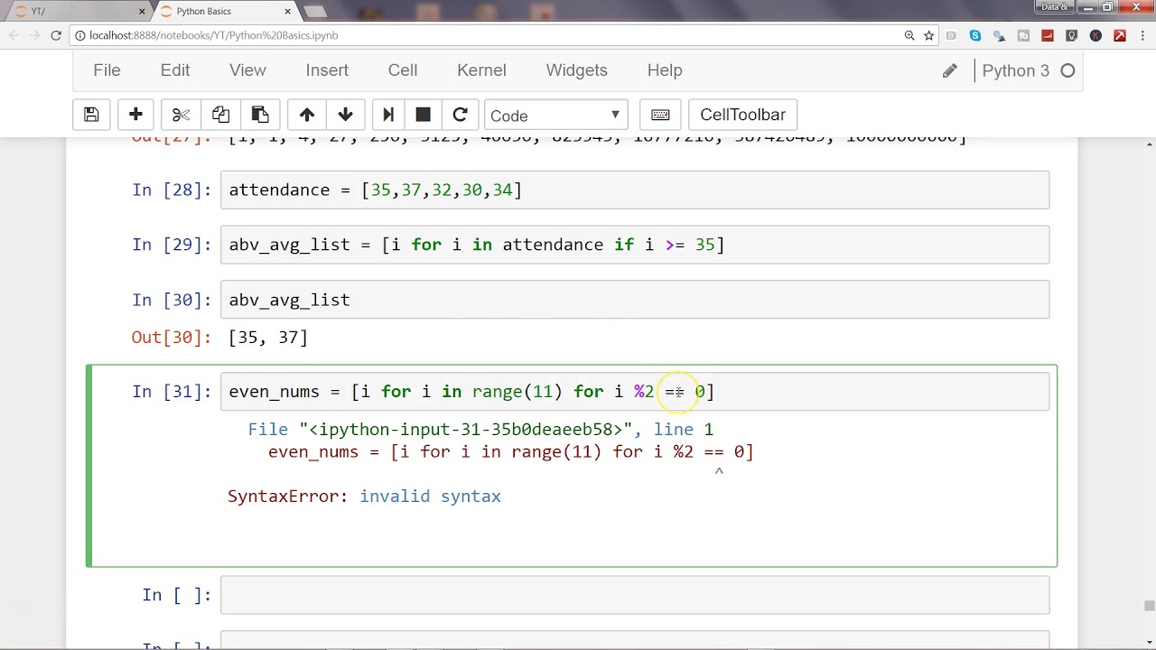 Python 3 List Comprehension Tutorial | #3 Conditions in python list comprehension