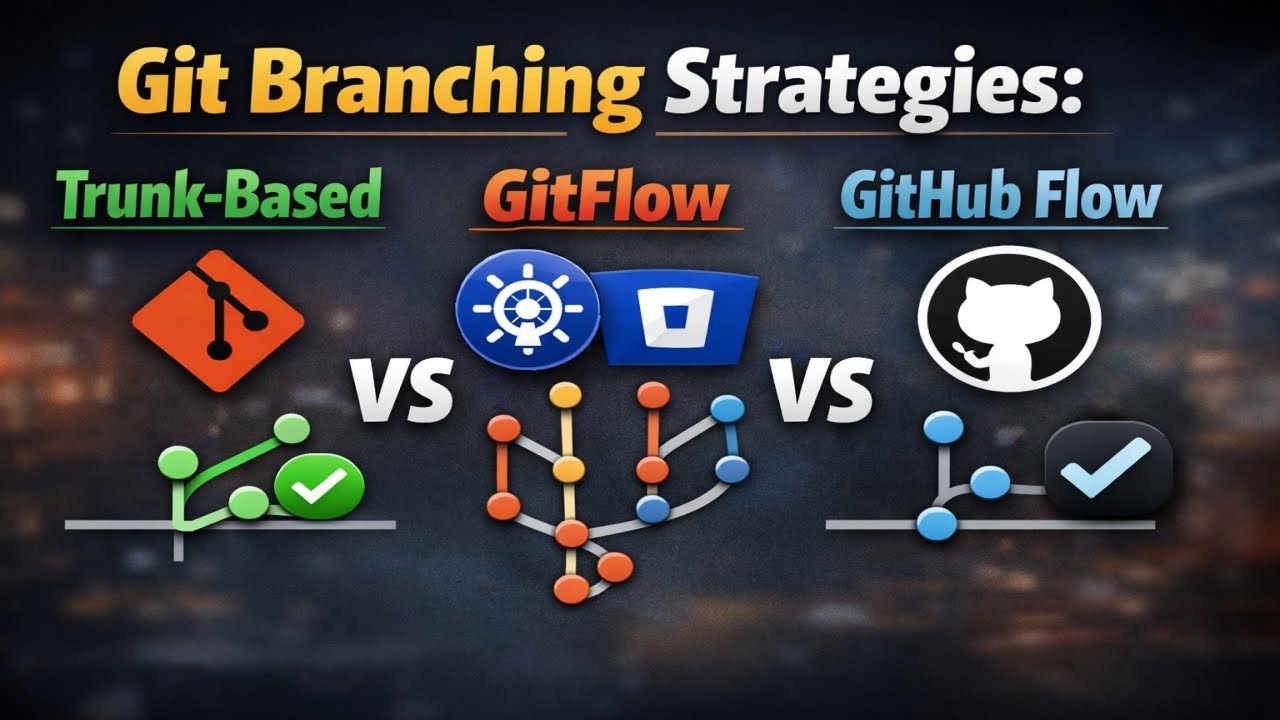 Git Branching: Trunk-Based vs GitFlow vs GitHub Flow Explained