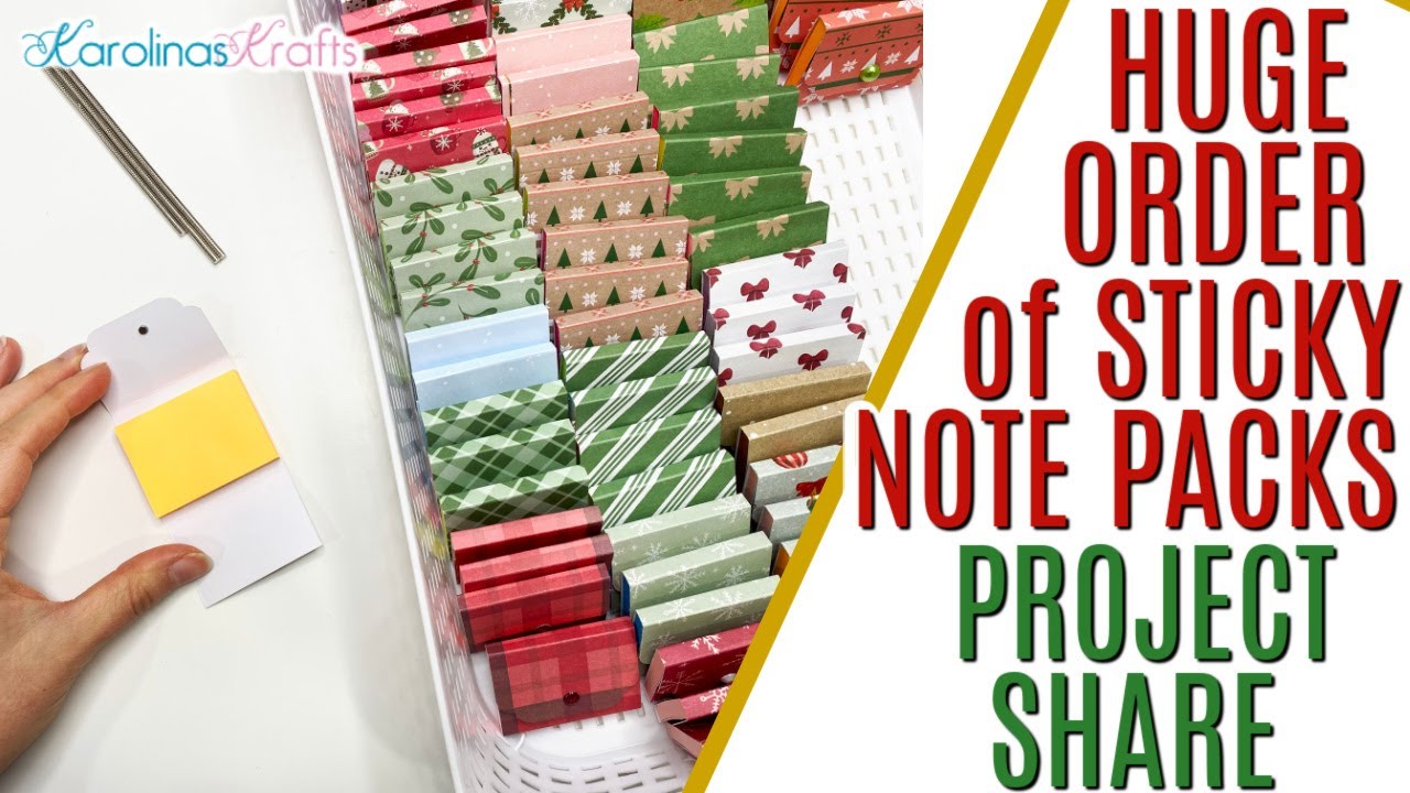 HUGE Order of Sticky Note Packs Project Share, Sticky Note Packs Craft Fair & Gift Ideas!