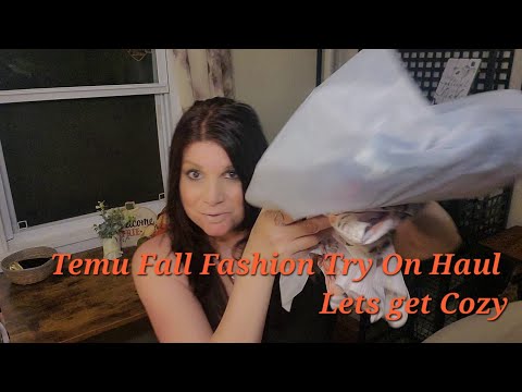 New Temu Fall Haul & Try On Lets talk cozyππ