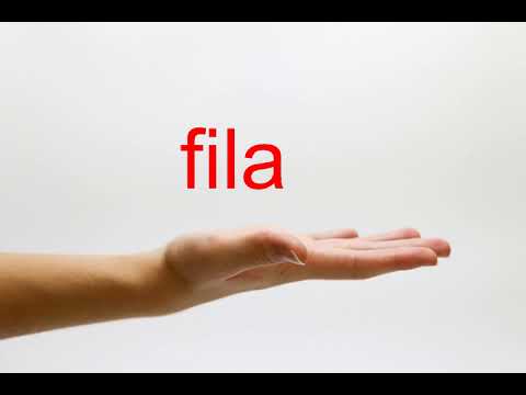 How to Pronounce fila - American English