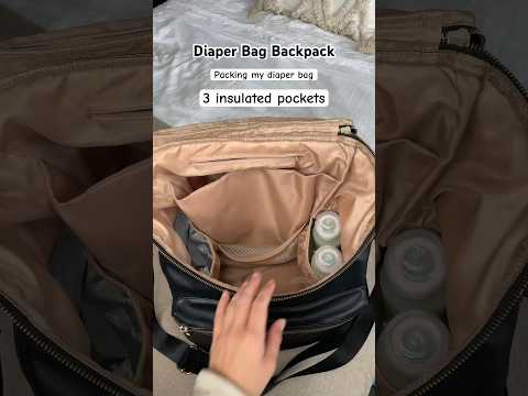 Packing my diaper bag backpack 😎 get yours now!