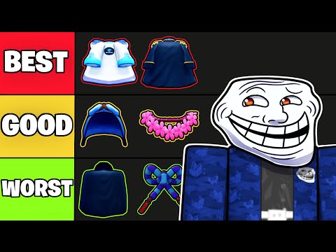 The BEST ACCESSORIES Tierlist In Blox Fruits..