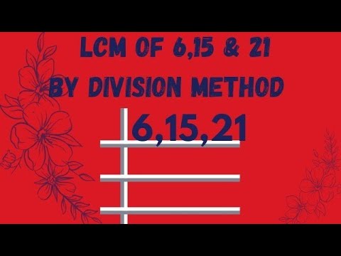LCM of 6,15 and 21 by division method in Urdu / Hindi