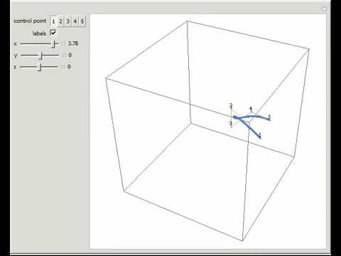 3D Cubic B-Spline Curves