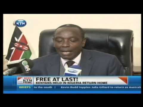 Kenyans held in Lagos return home