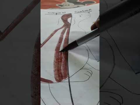 Original to cartoon dog drawing.Part-1
