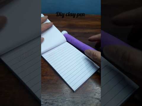 Diy Cute Pen| soft clay craft idea #diycrafts#cute#kawaii#diy​ #handmade​#craft​ #craftblogger