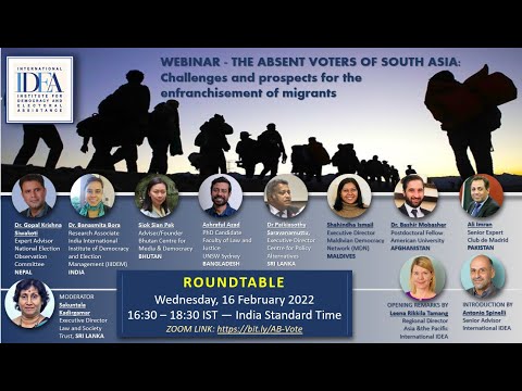 The Absent Voters of South Asia: Challenges and prospects for the enfranchisement of migrants