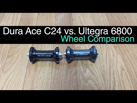 Dura Ace C24 vs. Ultegra 6800. Wheel Comparison