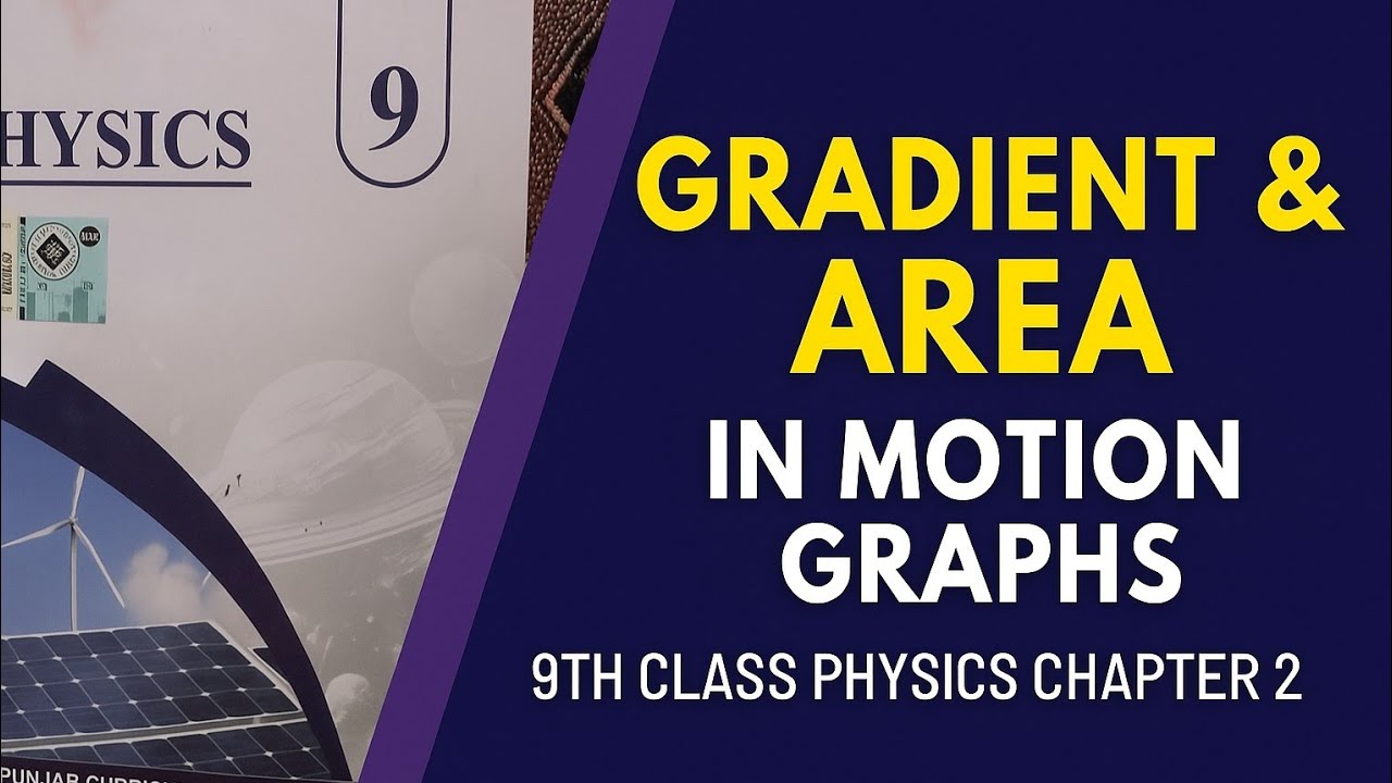 Gradient & Area in Motion Graphs | 9th Class Physics Chapter 2 | New Book 2025