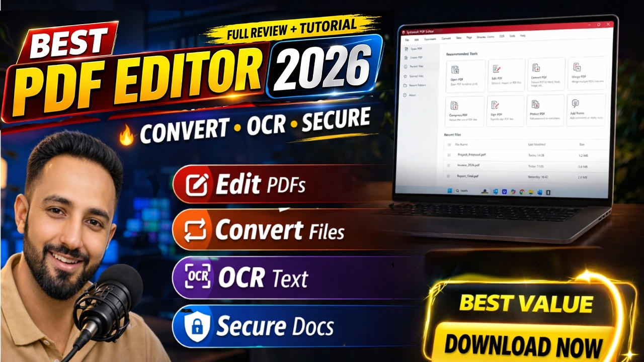 Best PDF Editing Software 2026 💻 Full Guide + All Features Explained