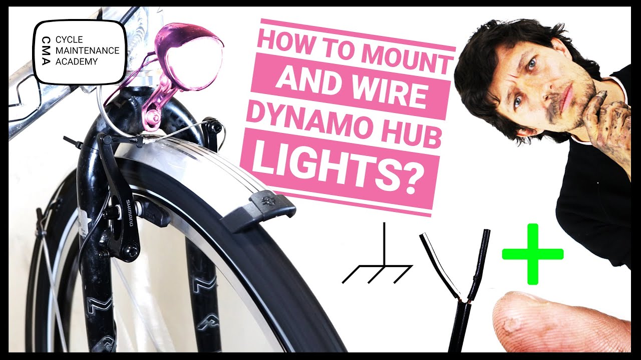 How to mount and wire dynamo hub lights - Say goodbye to battery lights!