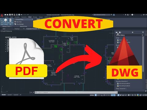 How To Convert PDF Drawing Plan To AutoCad dwg Format Online