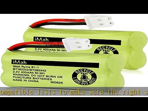 iMah BT183342/BT283342 2.4V 400mAh Ni-MH Battery Compatible with AT&T CL82207 EL52100 EL50003 VTech