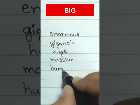 Synonyms of word "BIG" #englishwords