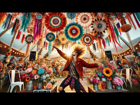 🎉 A1diee 9Pcs Groovy Hippie Boho Party Honeycomb | Best Flower Child Party Decorations 🌼