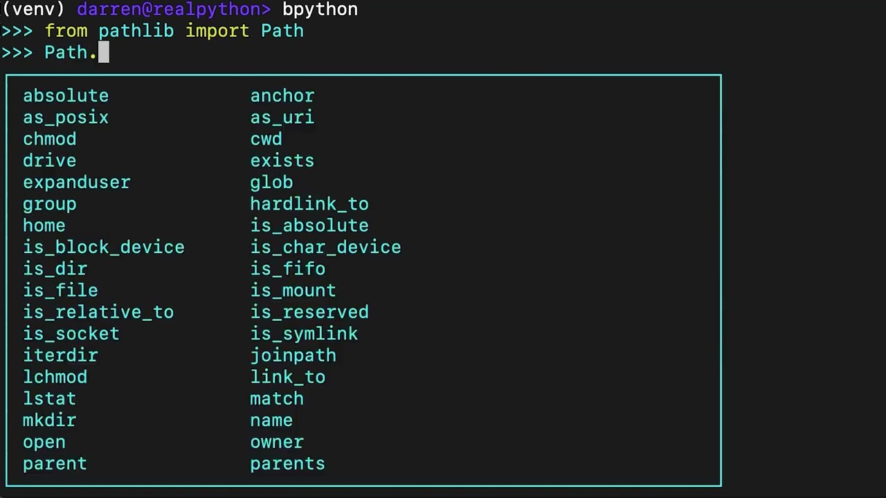 Starting With Python's pathlib Module