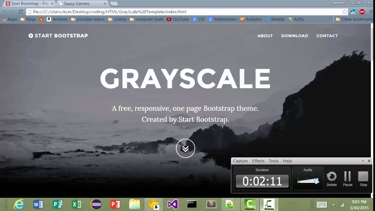 StartBootstrap Tutorial