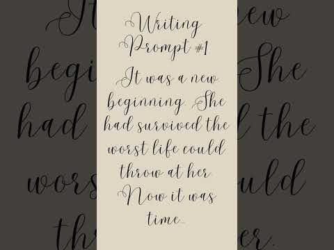 Writing Prompt #1 [30 Days of Writing Prompts]