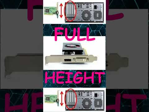 Low Profile Vs. Full Height PCIe Express Card #shorts