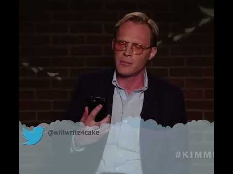Paul Bettany reading mean Twitter text (he’s so cute)
