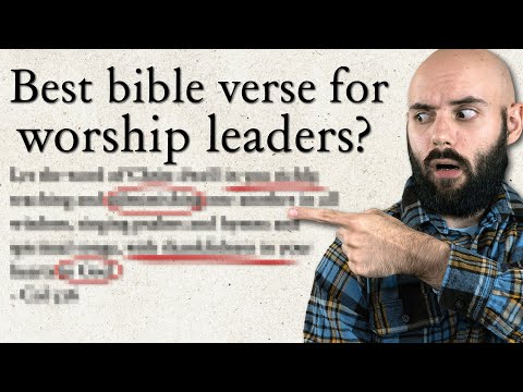 One Bible verse every worship leader MUST know.