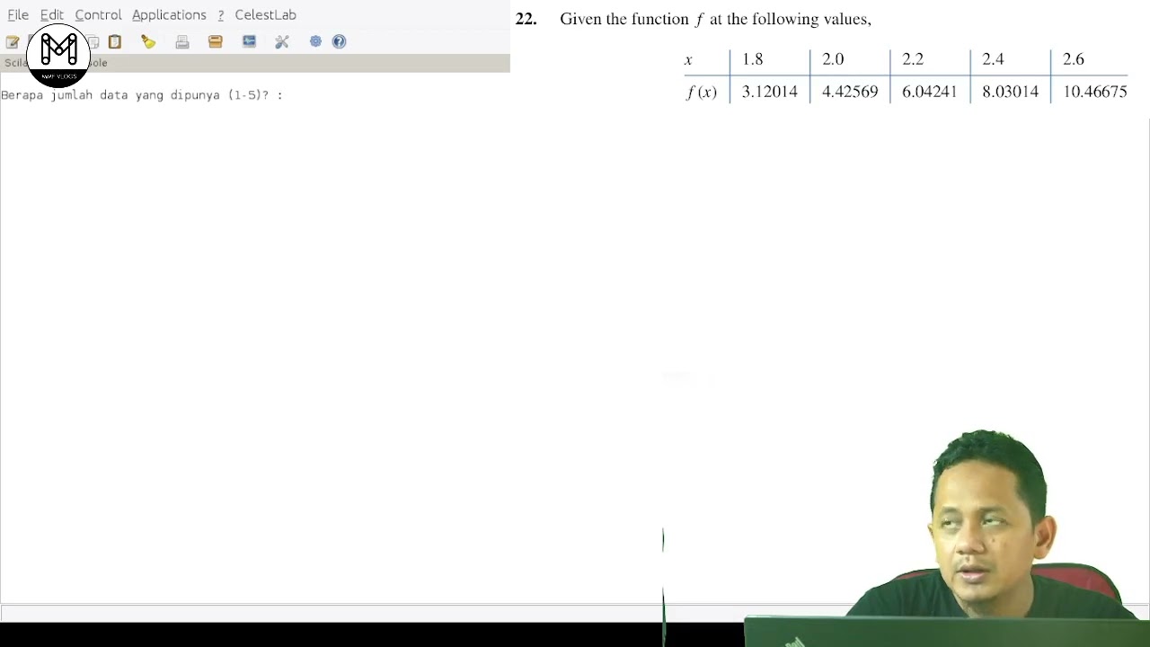 Integrasi numerik dengan Scilab | Tutorial Scilab